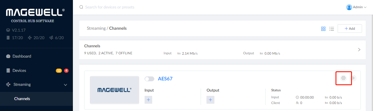 Control Hub Supported Channel I/O - Control Hub Documentation