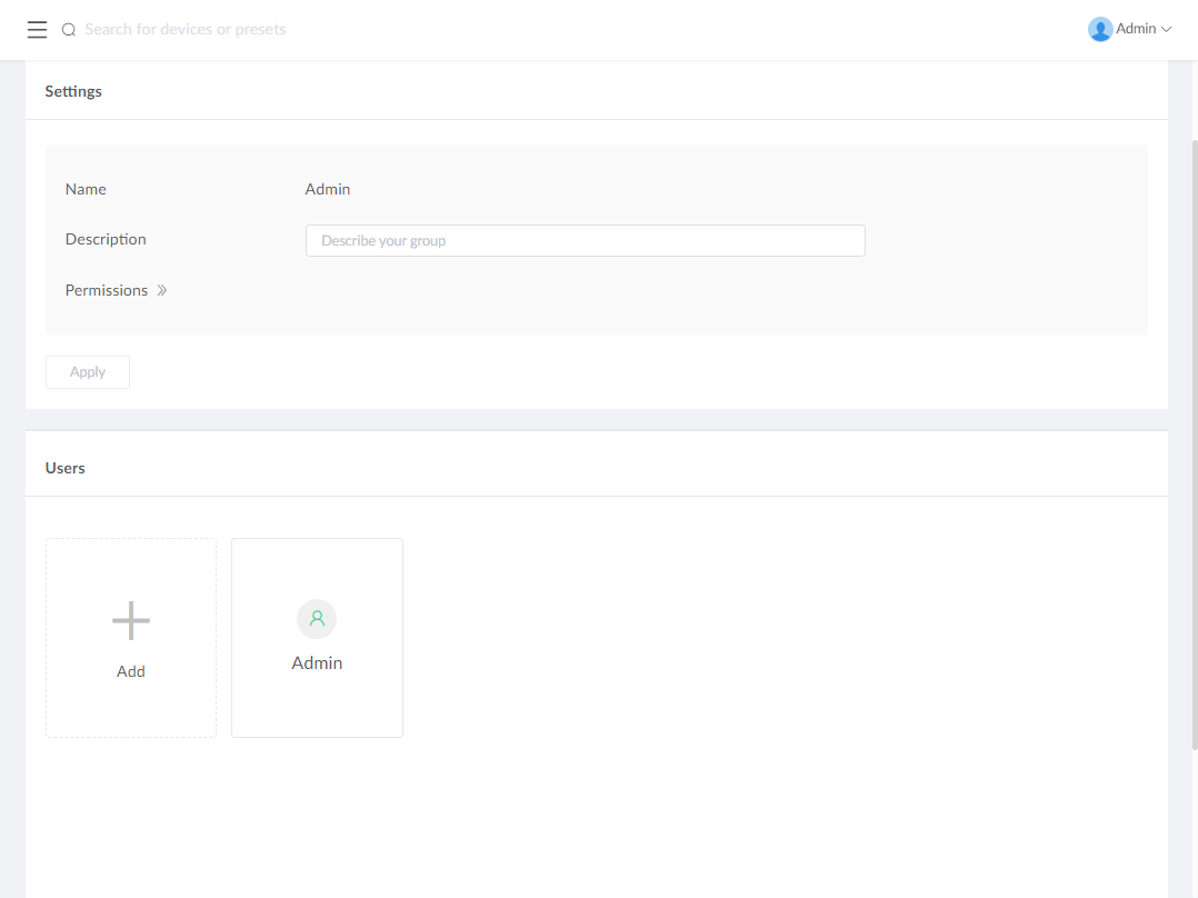 Manage Users - Control Hub Documentation