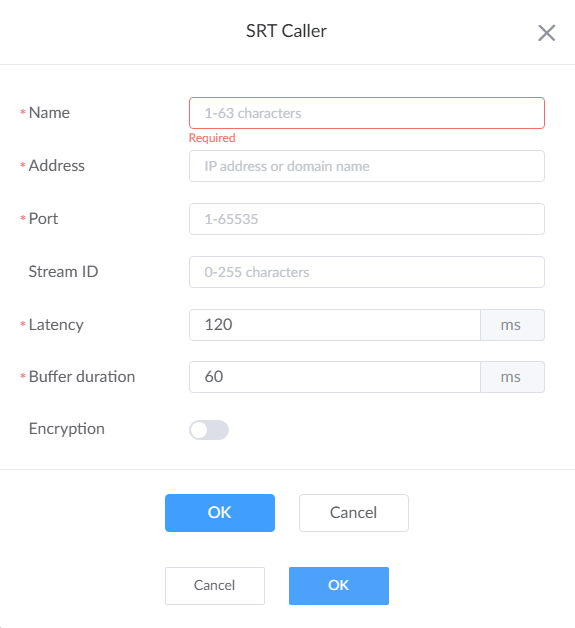 Manage Inputs Streams - Control Hub Documentation