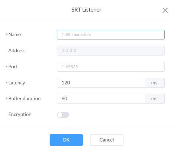 Manage Inputs Streams - Control Hub Documentation