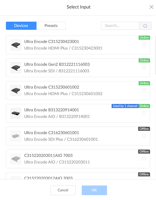 Manage Streaming Channels - Control Hub Documentation