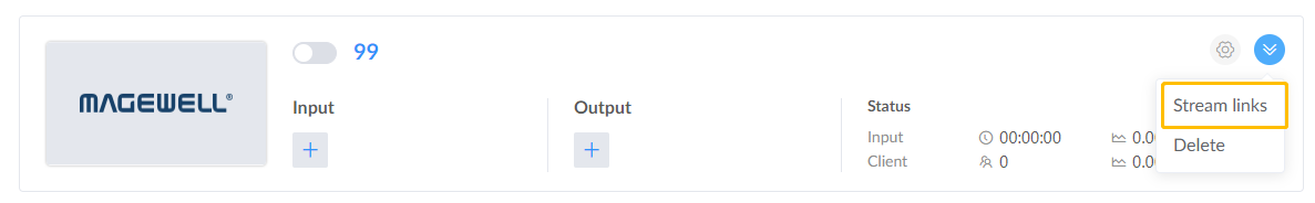 Manage Streaming Channels - Control Hub Documentation