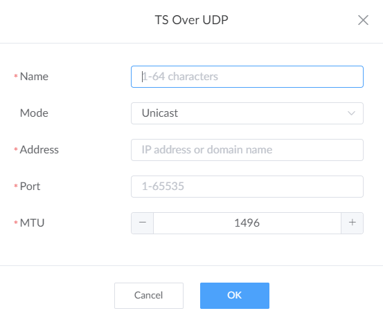 Manage Outputs Streams - Control Hub Documentation